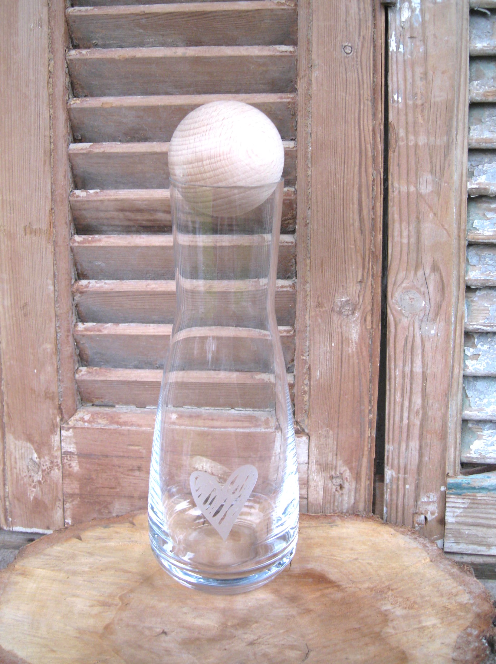 Karaffe "Herz" - Worpsweder Landzauber